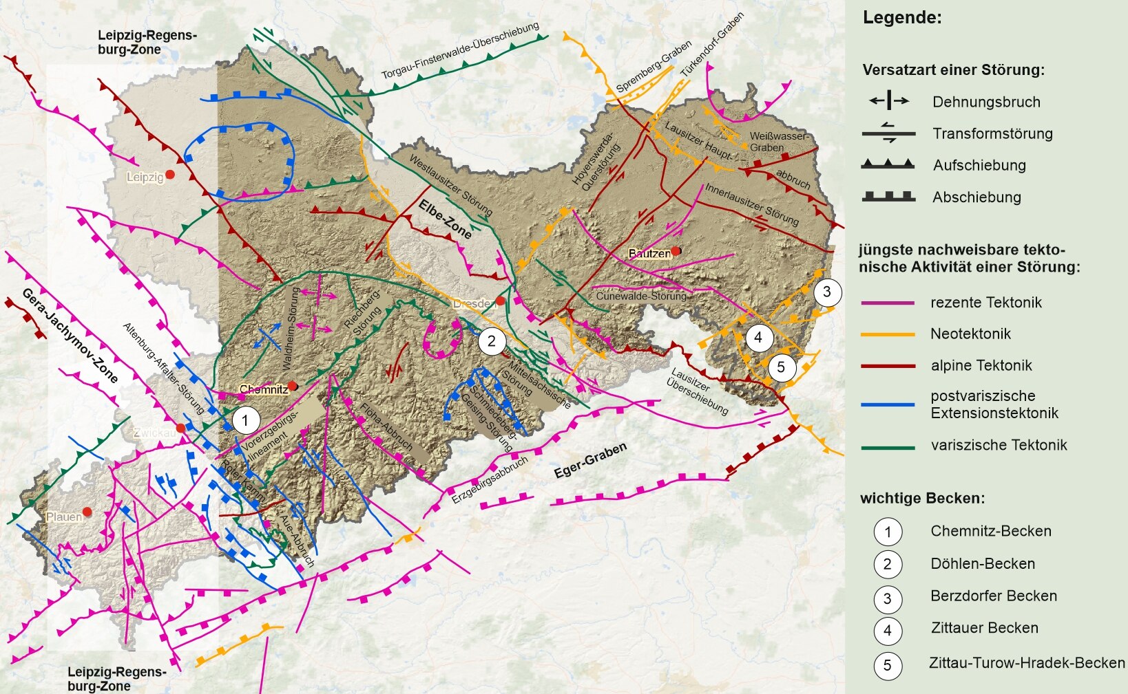 Post-variszische Tektonik - Geologie - sachsen.de